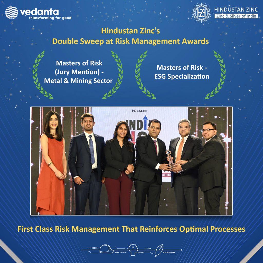 Double sweep for Hindustan Zinc, wins ‘Masters of Risk Jury Award in ...